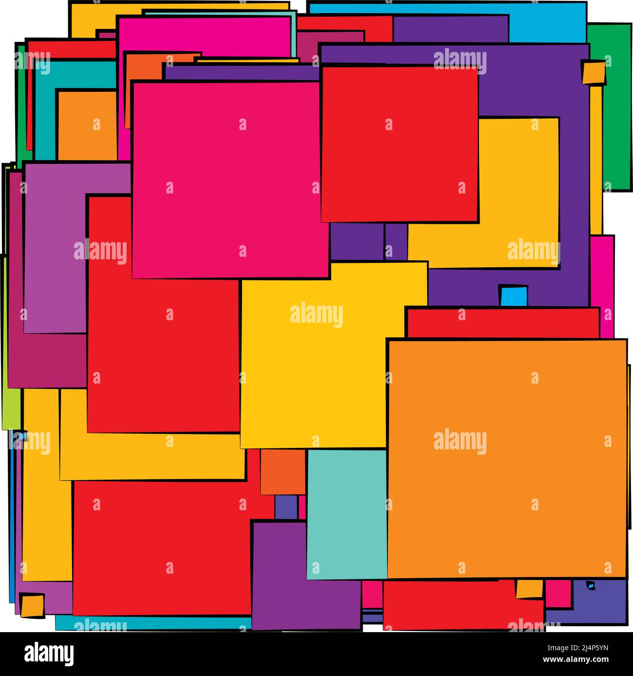Abstract overlapping squares pattern vector illustraiton. Stock vector ...