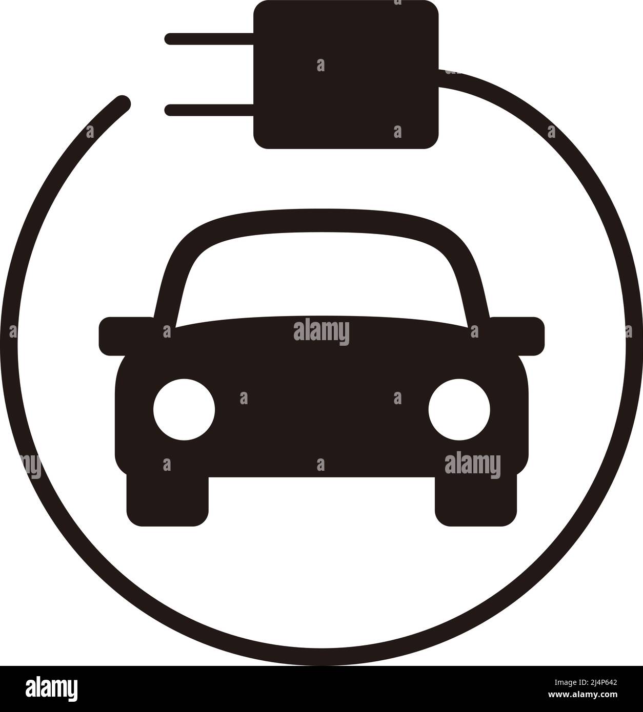 Green electric self-driving car icon Stock Vector Image & Art - Alamy