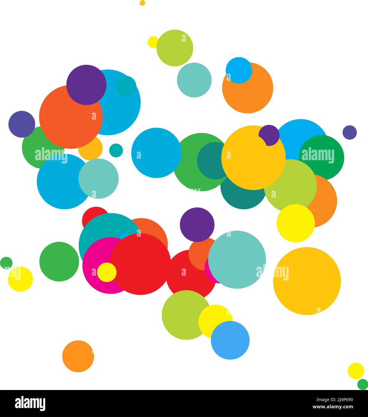 Abstract overlapping circles pattern vector illustraiton. Stock vector ...