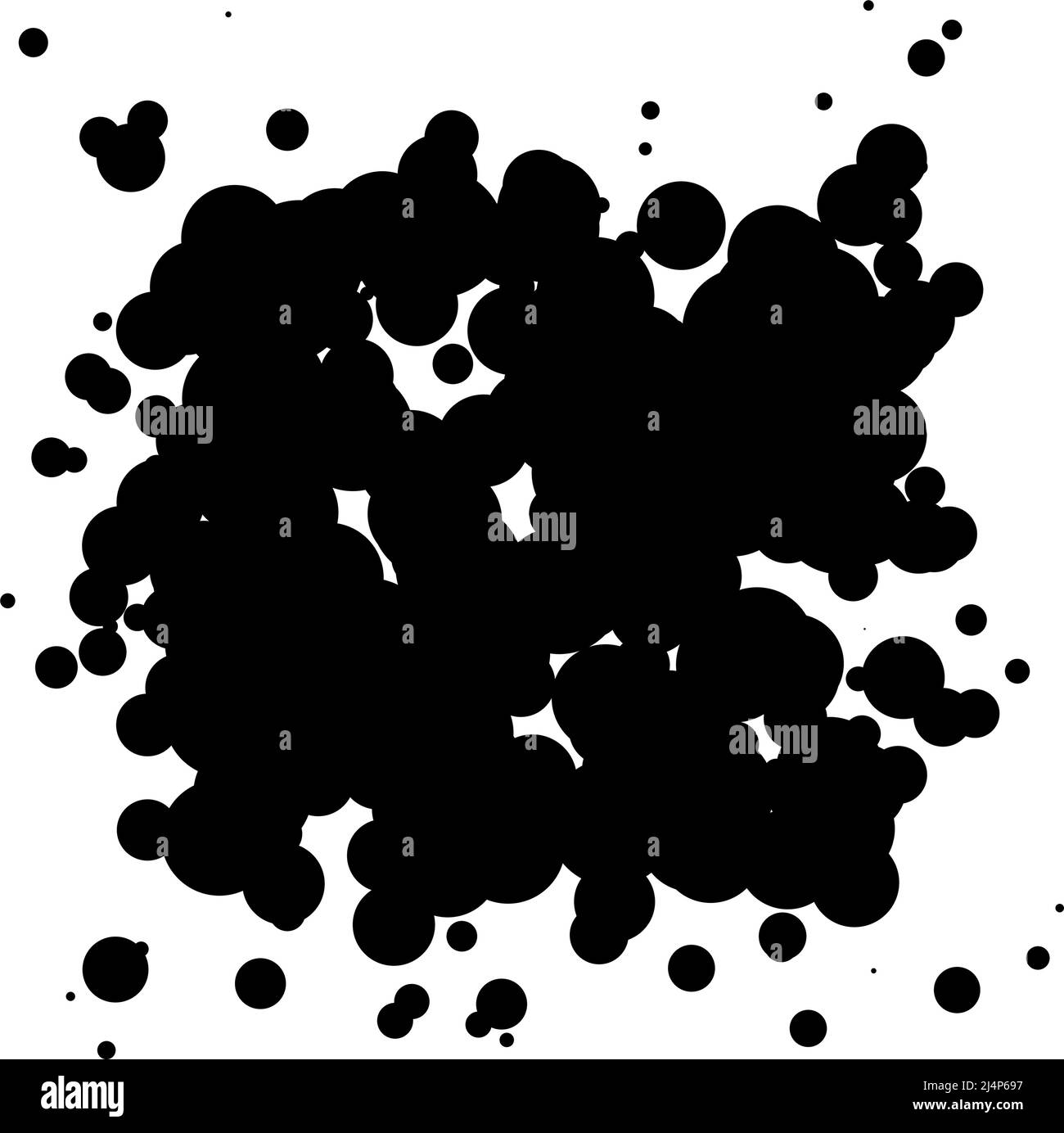 Abstract overlapping circles pattern vector illustraiton. Stock vector ...