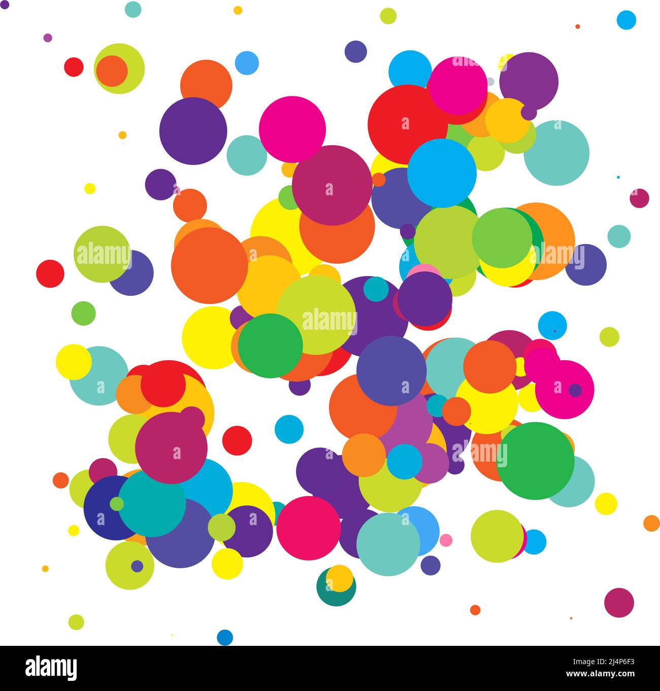Abstract overlapping circles pattern vector illustraiton. Stock vector ...