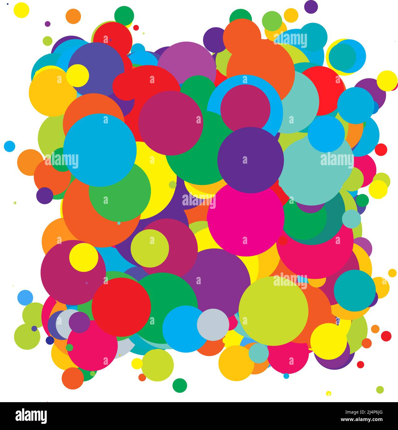 Abstract overlapping circles pattern vector illustraiton. Stock vector ...