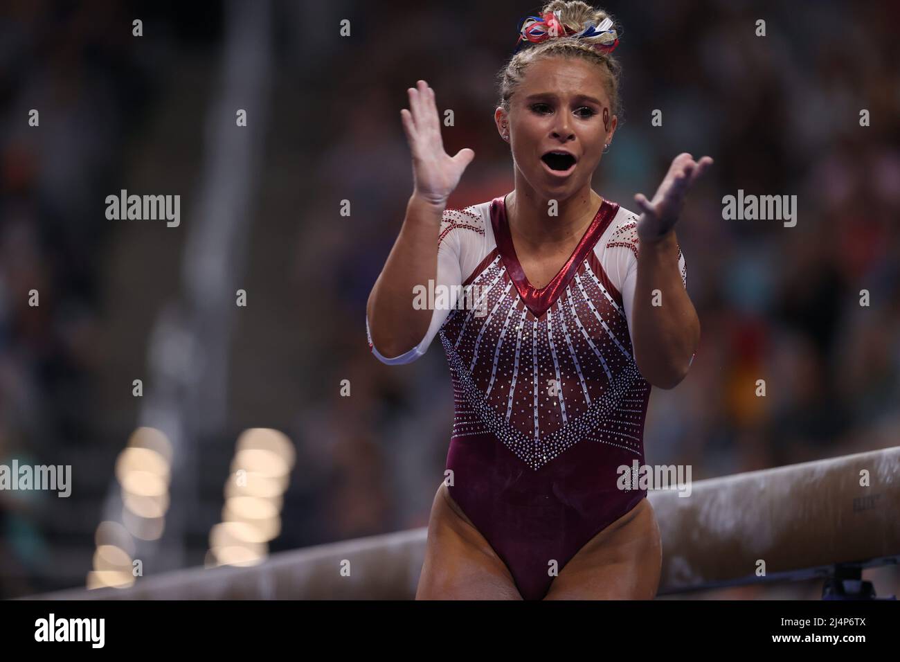 Fort Worth, Texas, USA. 16th Apr, 2022. University of Oklahoma junior ...