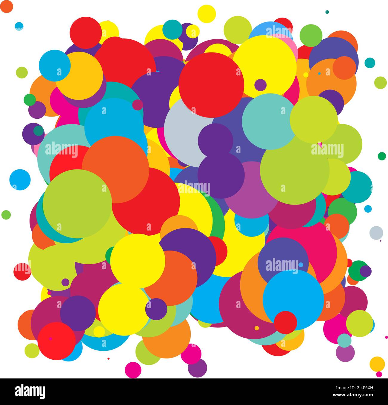 Abstract overlapping circles pattern vector illustraiton. Stock vector ...