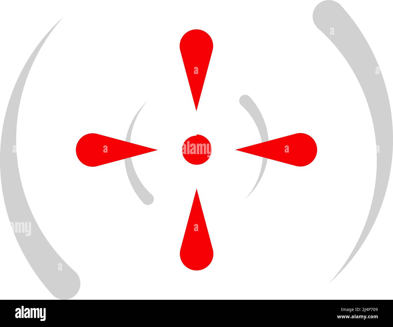 Crosshair, target mark icon vector illustration. Stock vector ...