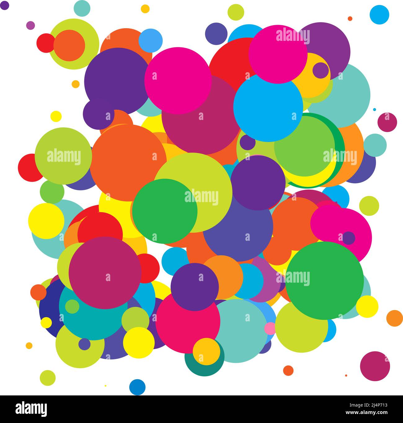 Abstract overlapping circles pattern vector illustraiton. Stock vector ...