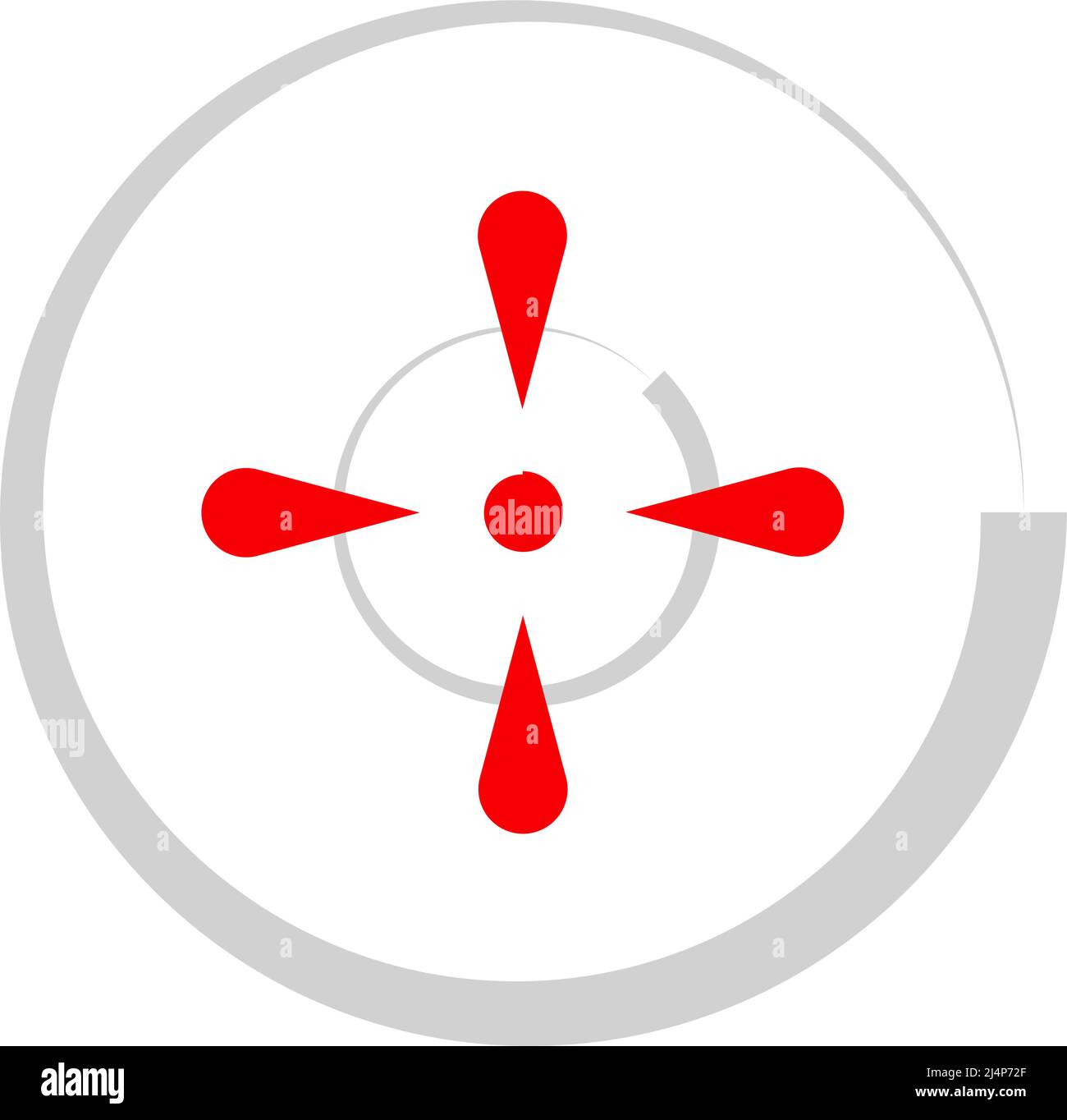 Crosshair, target mark icon vector illustration. Stock vector ...