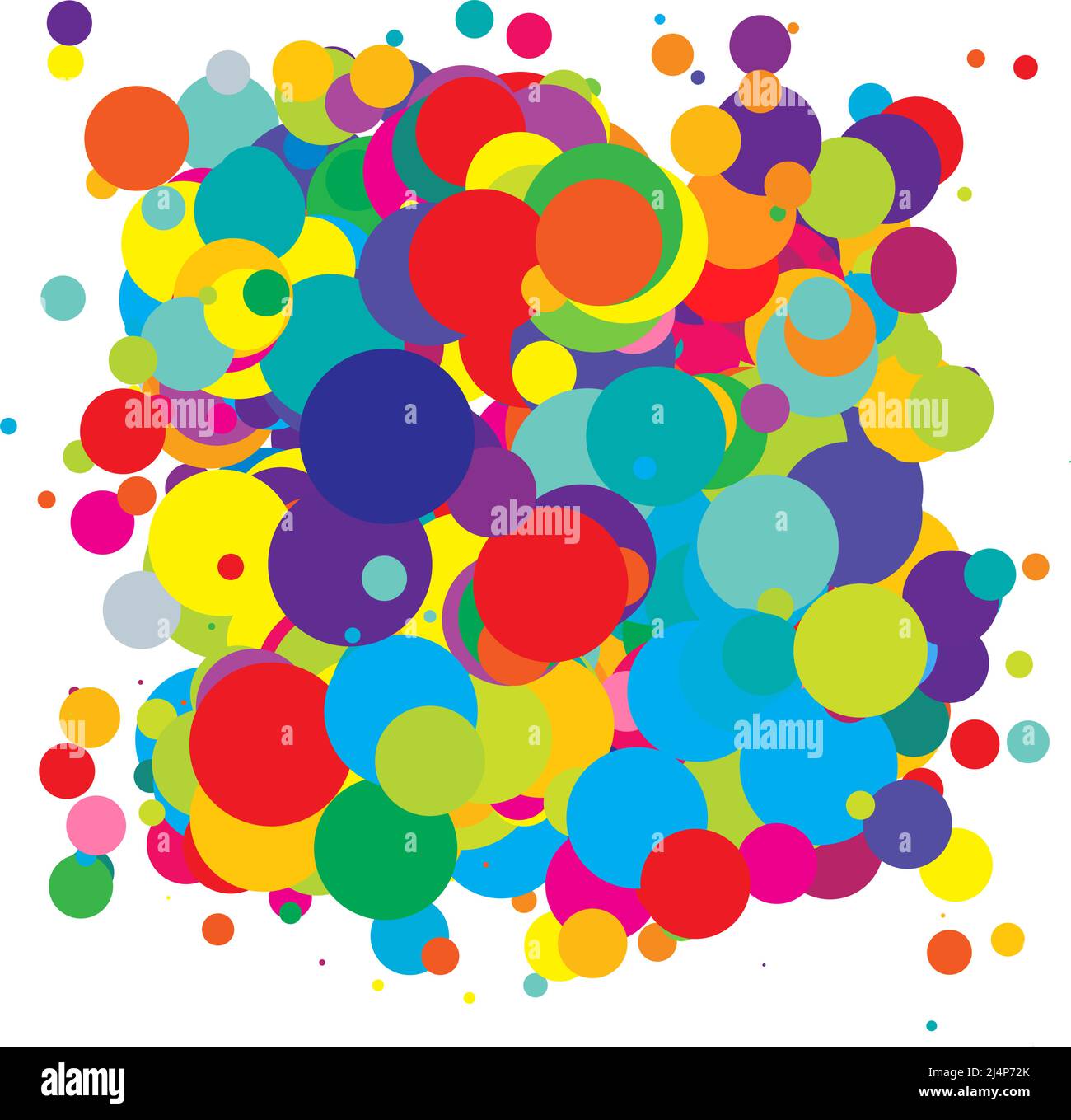 Abstract overlapping circles pattern vector illustraiton. Stock vector ...