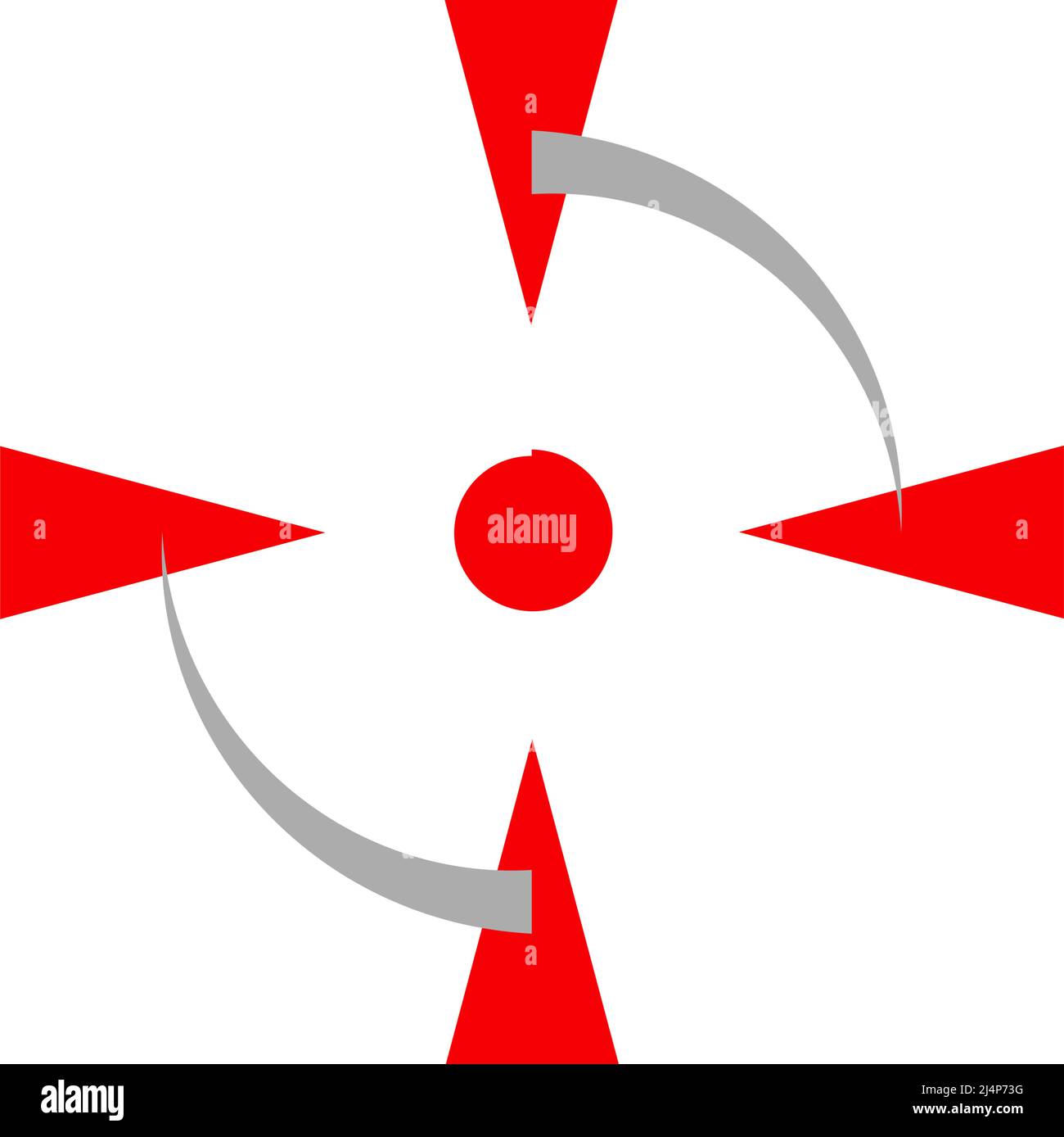 Crosshair, target mark icon vector illustration. Stock vector ...