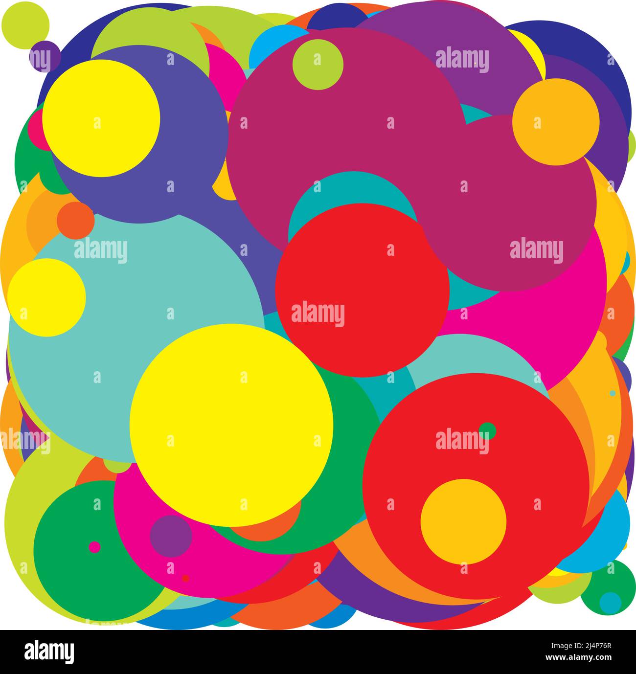 Abstract overlapping circles pattern vector illustraiton. Stock vector illustration, clip-art ...