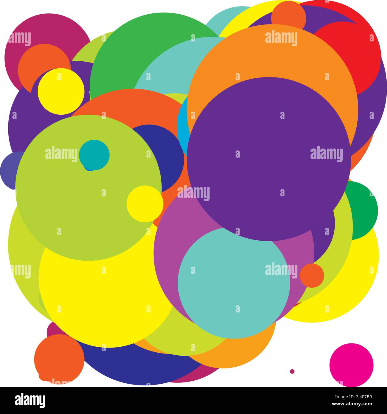 Abstract overlapping circles pattern vector illustraiton. Stock vector ...