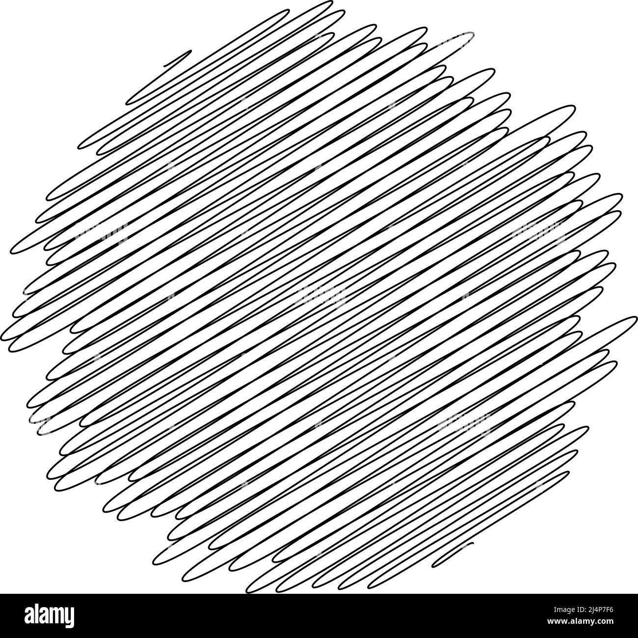 Circle freehand drawing, hand drawn scribble, doodle, sketch shape ...