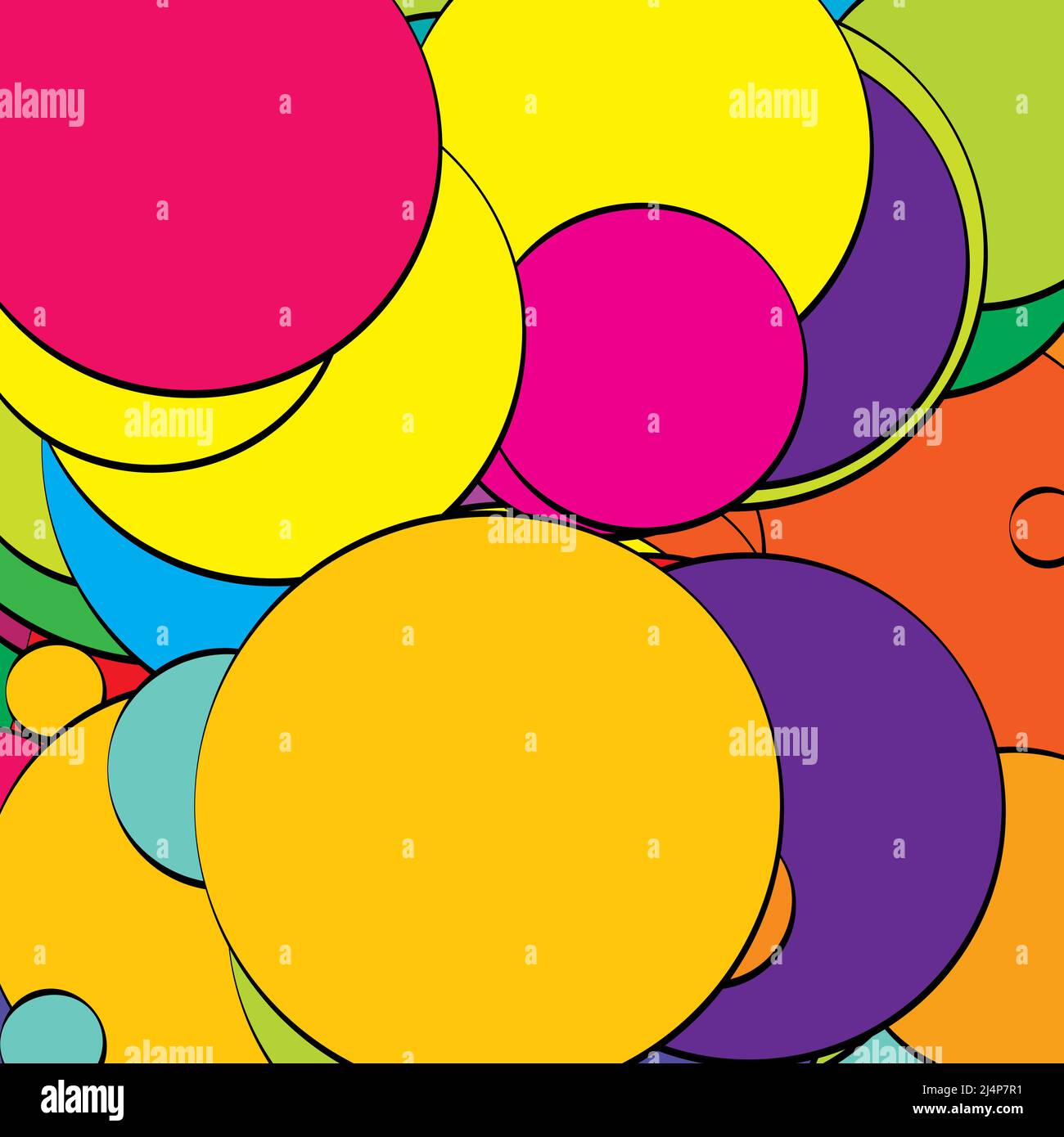 Abstract overlapping circles pattern vector illustraiton. Stock vector ...