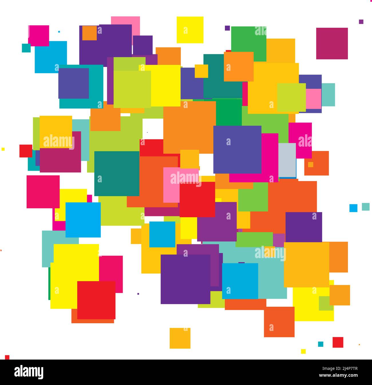 Abstract overlapping squares pattern vector illustraiton. Stock vector ...