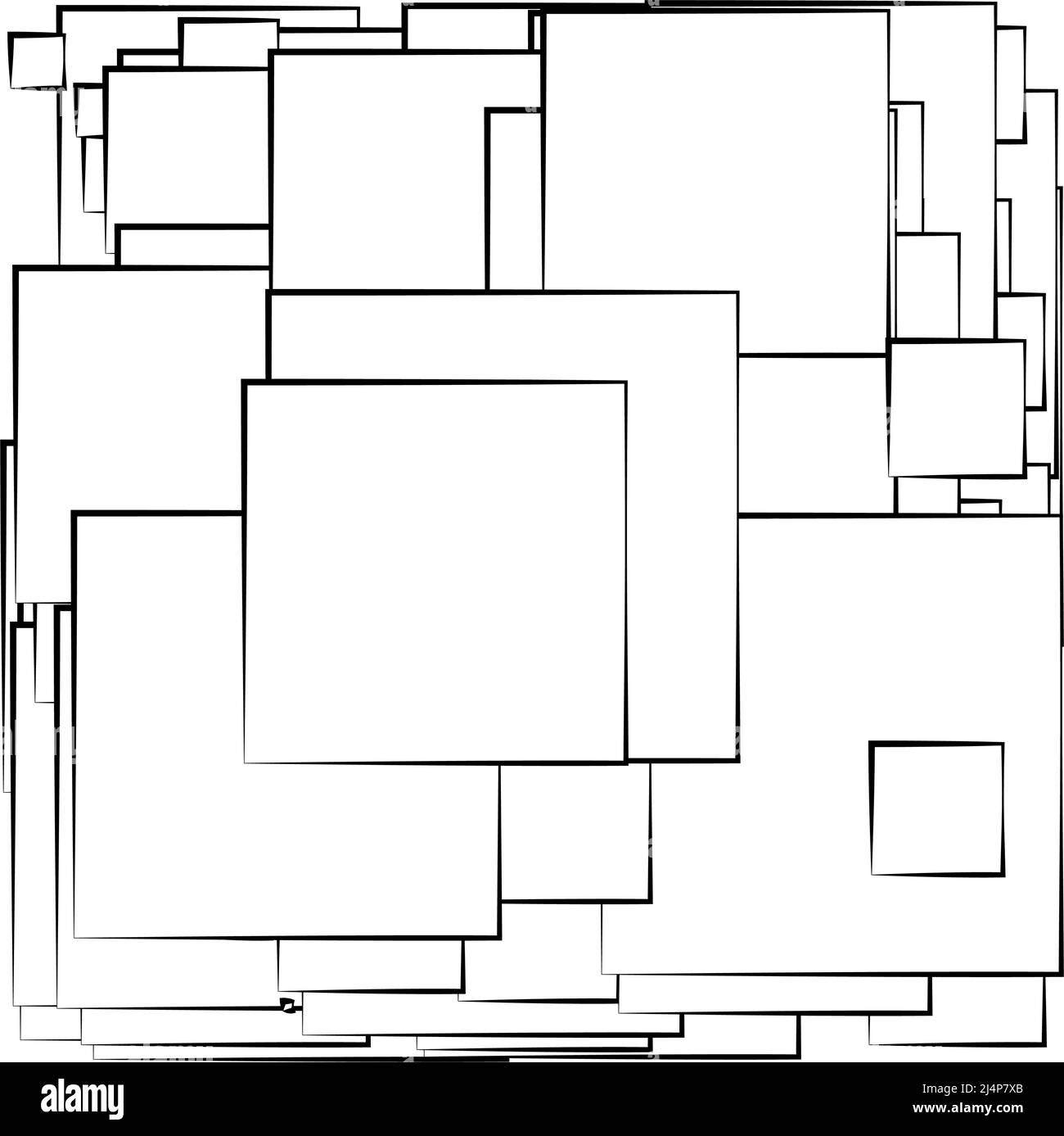 Abstract overlapping squares pattern vector illustraiton. Stock vector ...