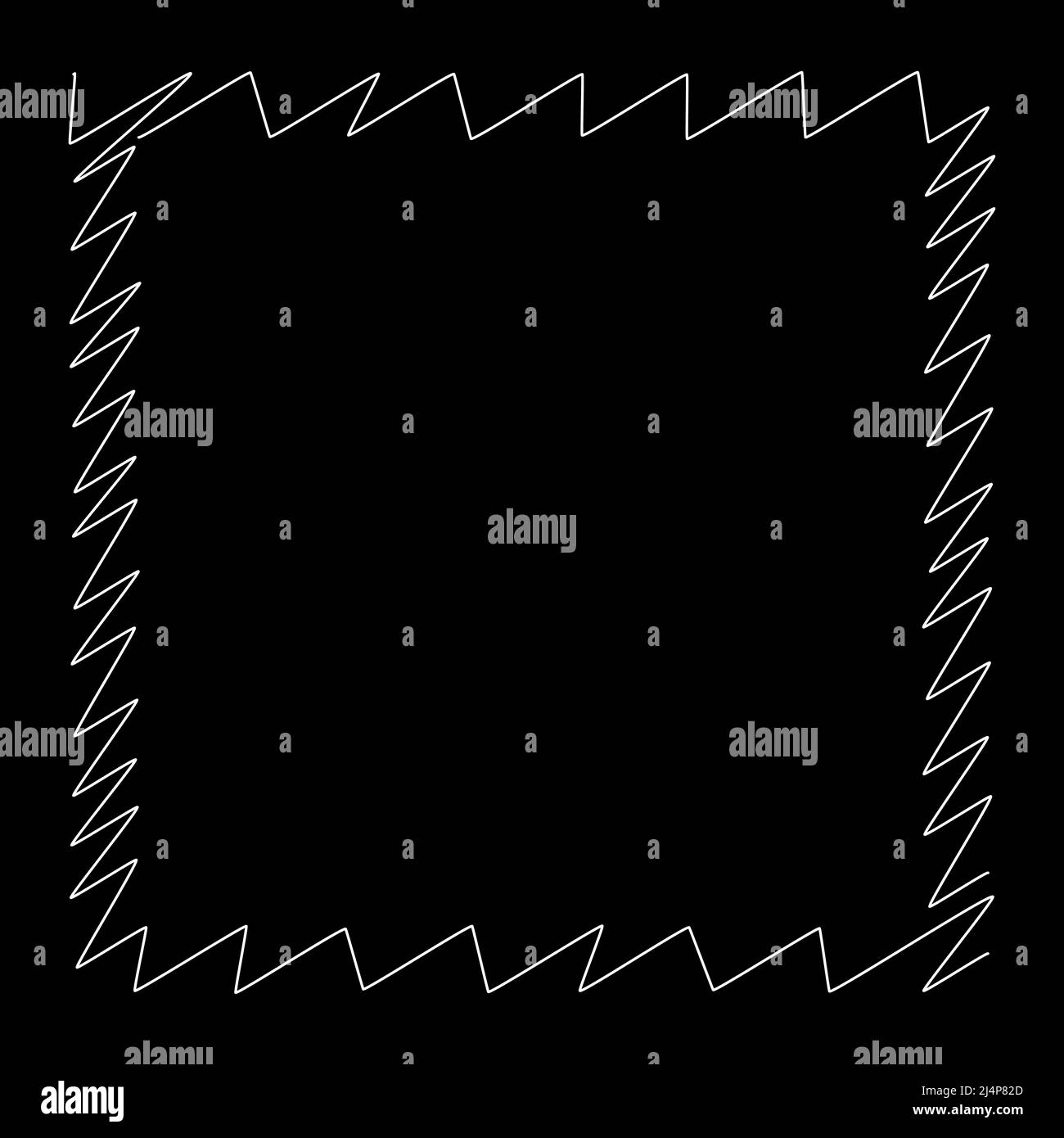 Square freehand drawing, handdrawn scribble, doodle, sketch shape ...