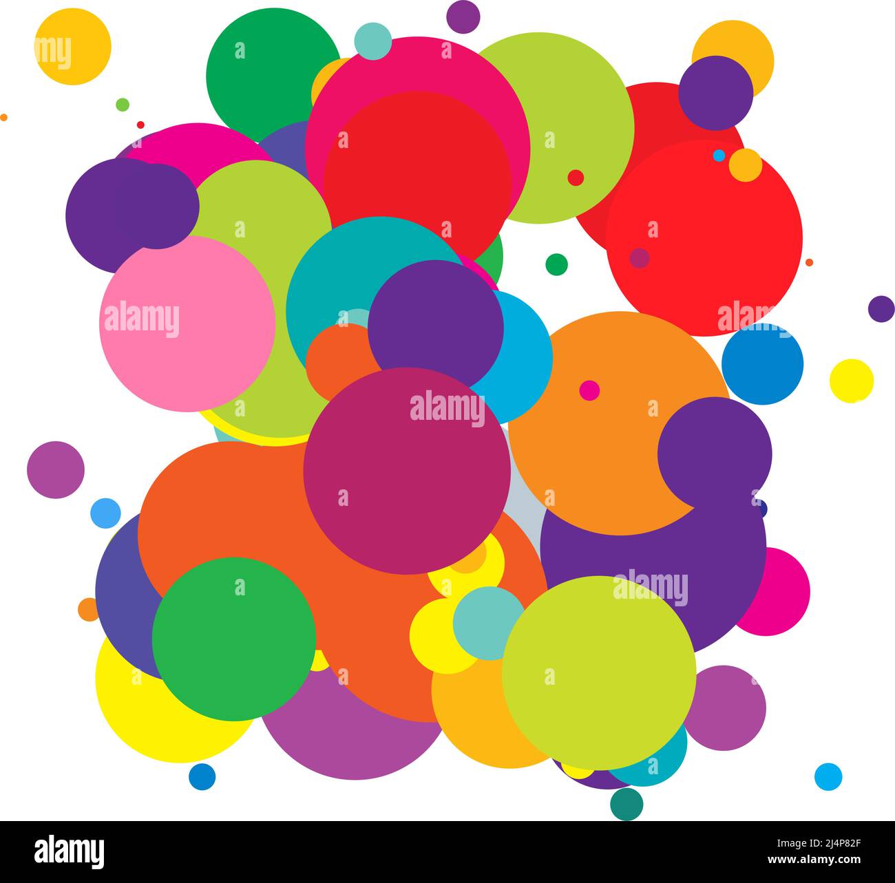 Abstract overlapping circles pattern vector illustraiton. Stock vector ...