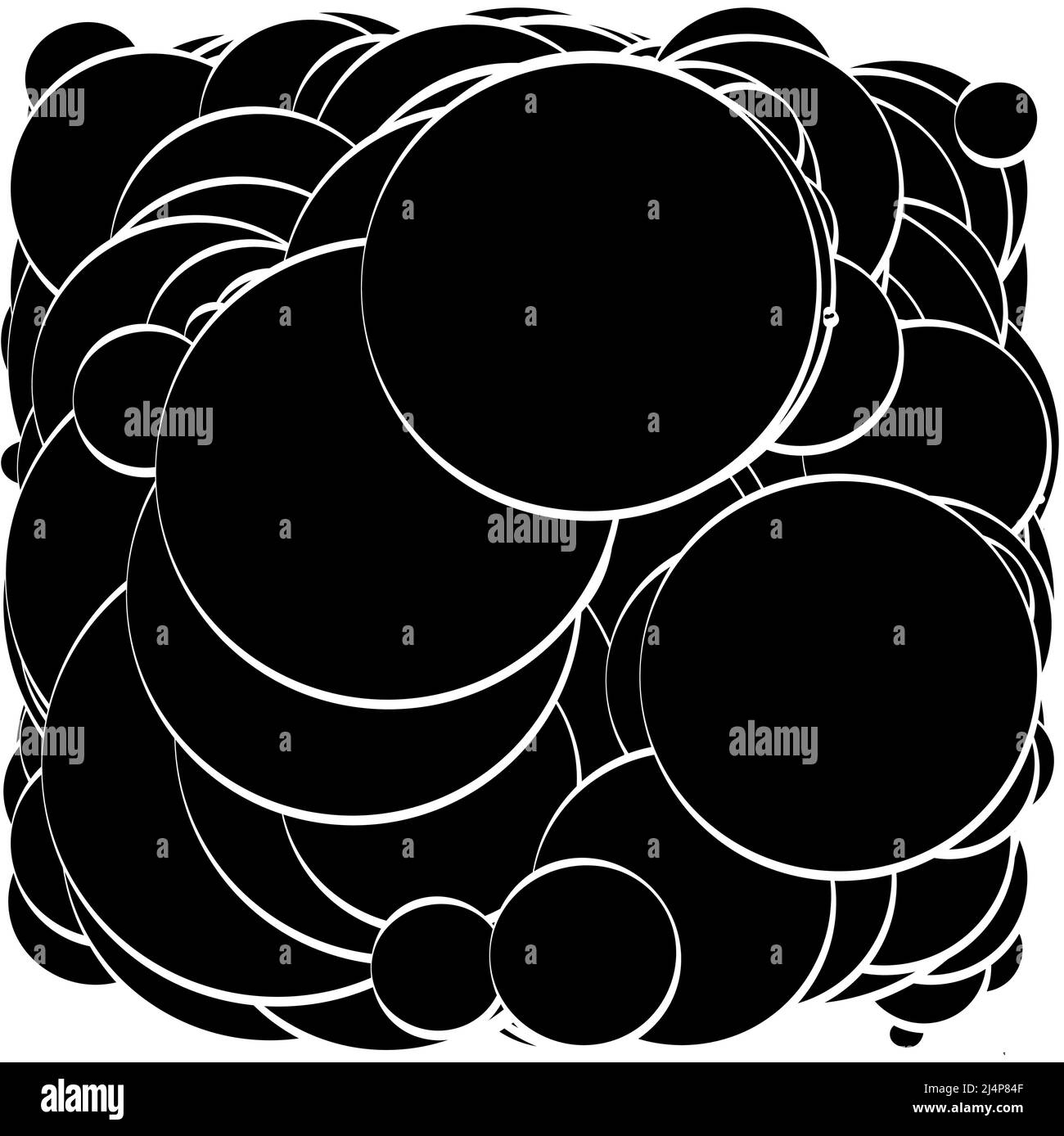 Abstract overlapping circles pattern vector illustraiton. Stock vector illustration, clip-art ...
