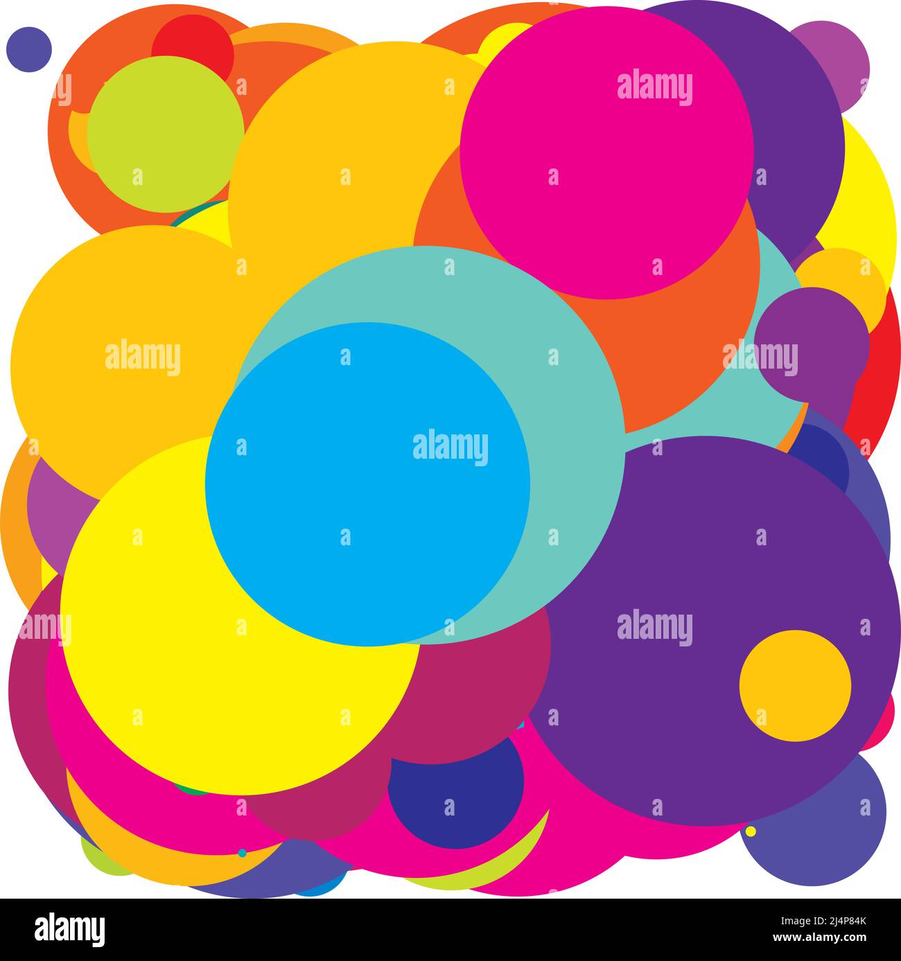 Abstract overlapping circles pattern vector illustraiton. Stock vector ...
