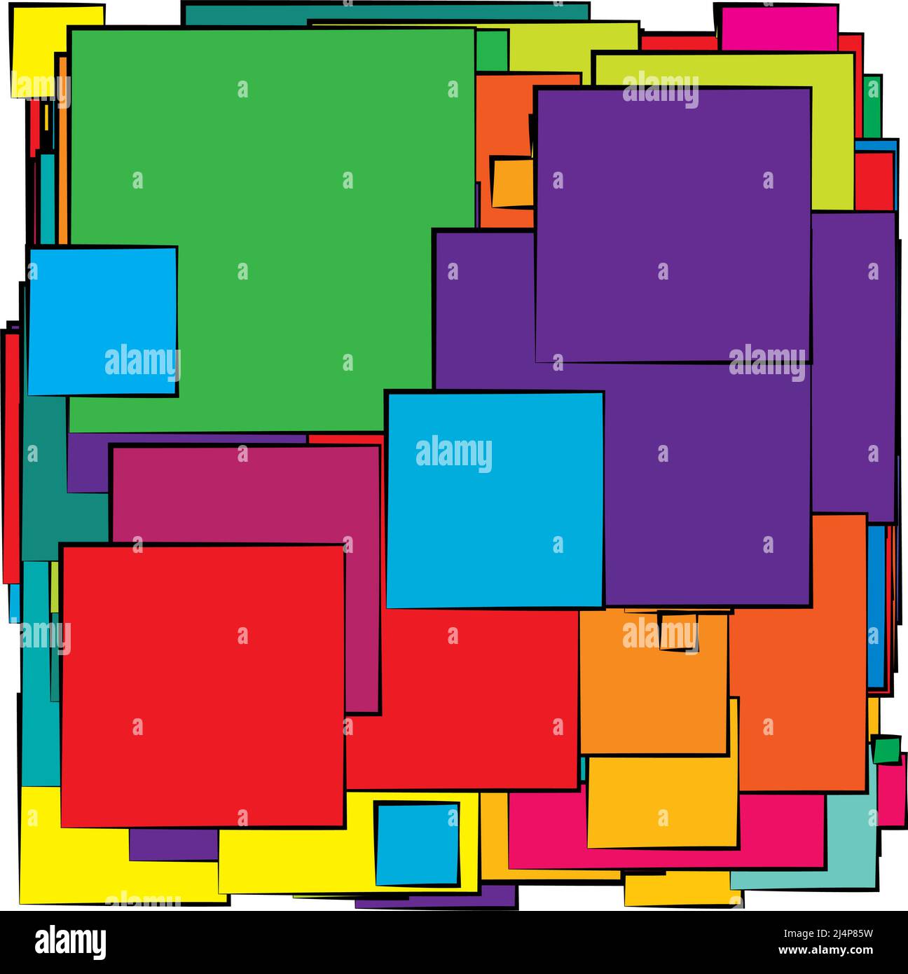 Abstract overlapping squares pattern vector illustraiton. Stock vector ...