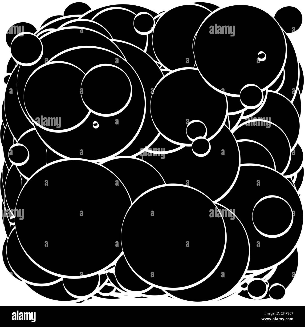 Abstract overlapping circles pattern vector illustraiton. Stock vector illustration, clip-art ...