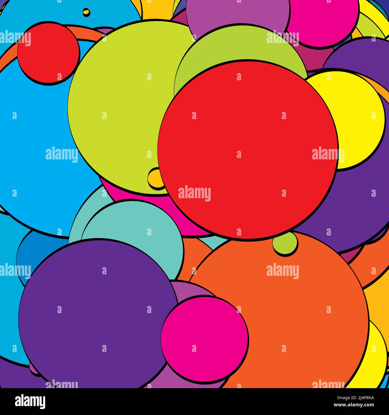 Abstract overlapping circles pattern vector illustraiton. Stock vector ...