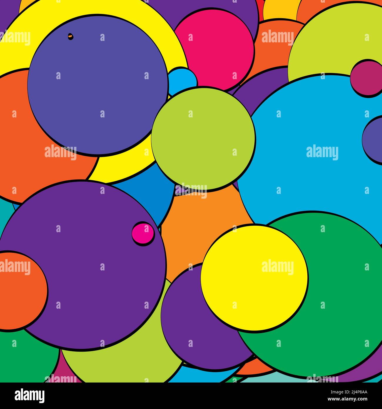 Abstract overlapping circles pattern vector illustraiton. Stock vector ...