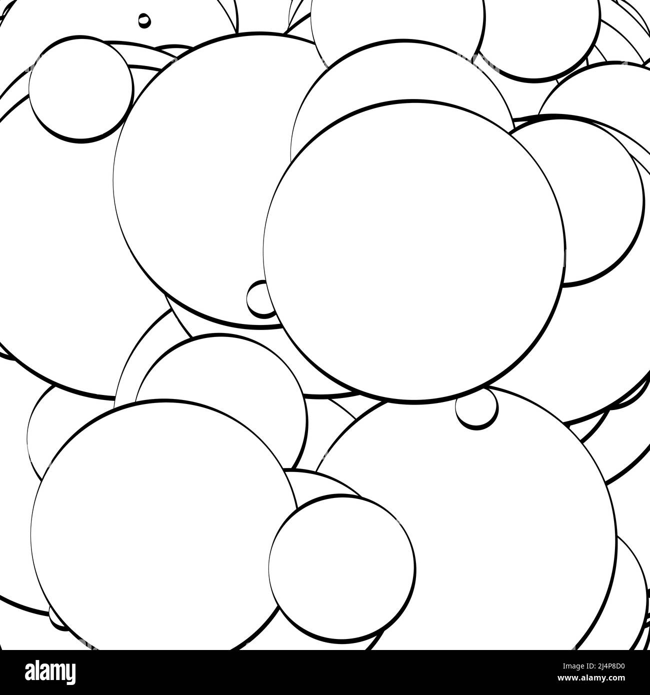 Abstract overlapping circles pattern vector illustraiton. Stock vector illustration, clip-art ...