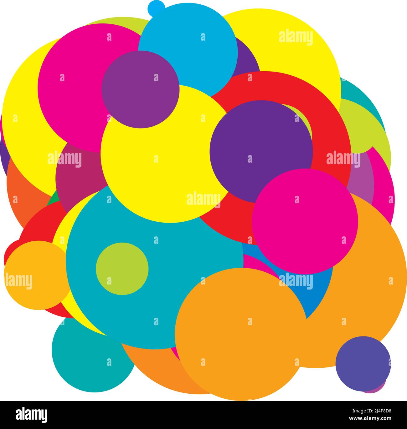 Abstract overlapping circles pattern vector illustraiton. Stock vector ...