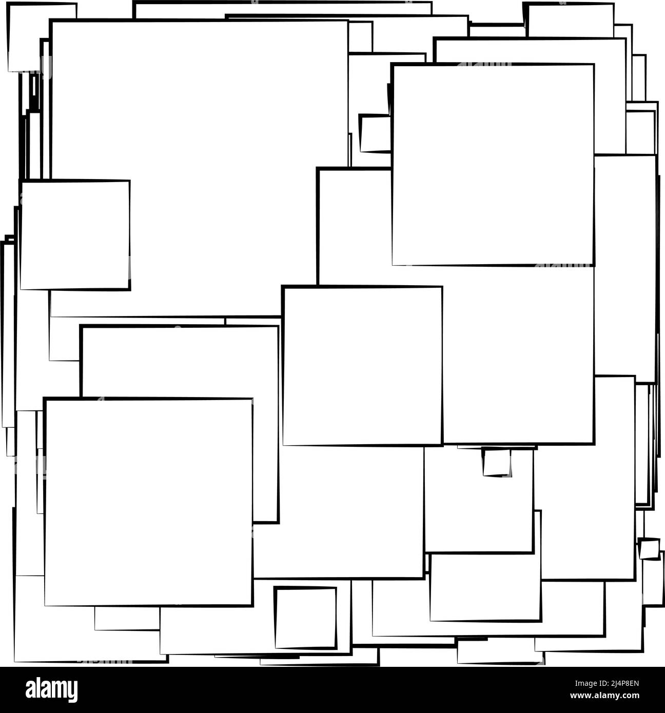 Abstract overlapping squares pattern vector illustraiton. Stock vector ...