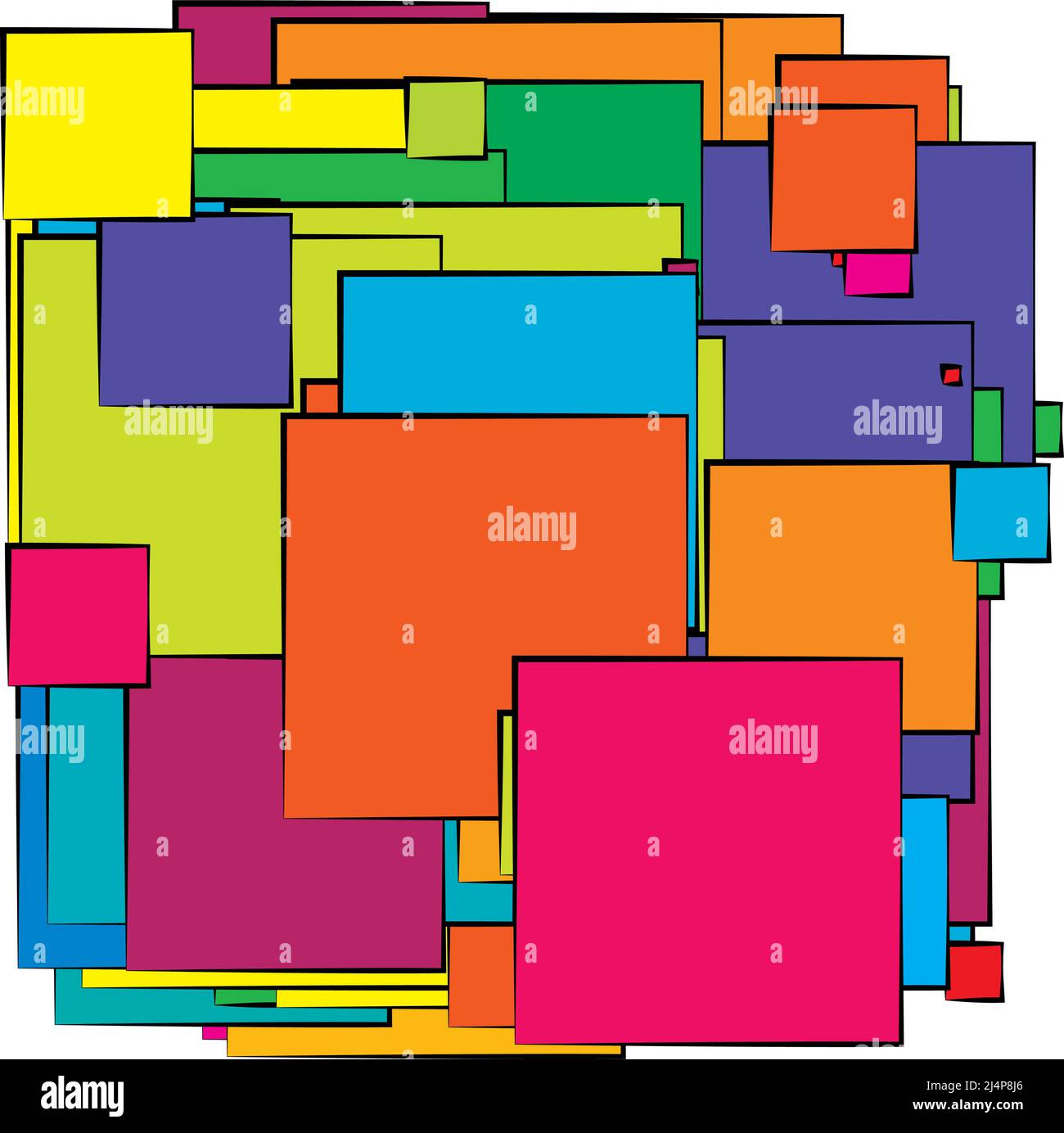 Abstract overlapping squares pattern vector illustraiton. Stock vector ...