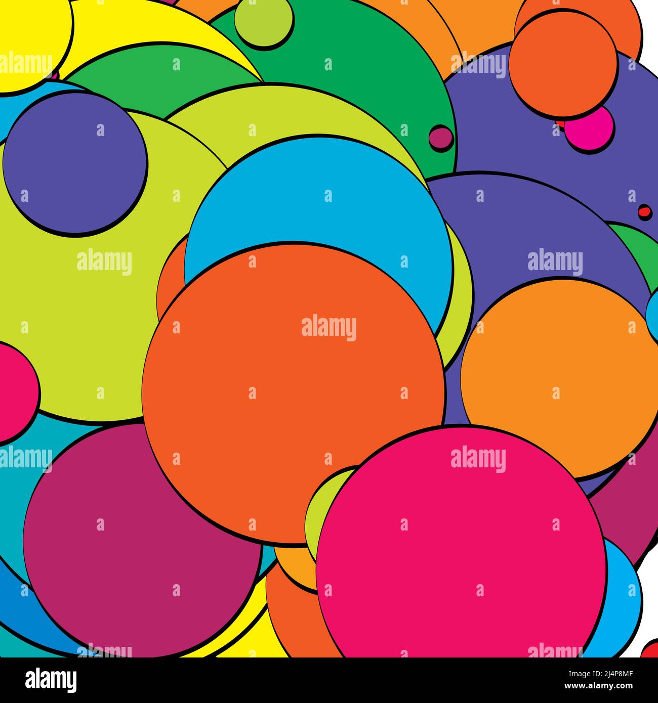 Abstract overlapping circles pattern vector illustraiton. Stock vector ...