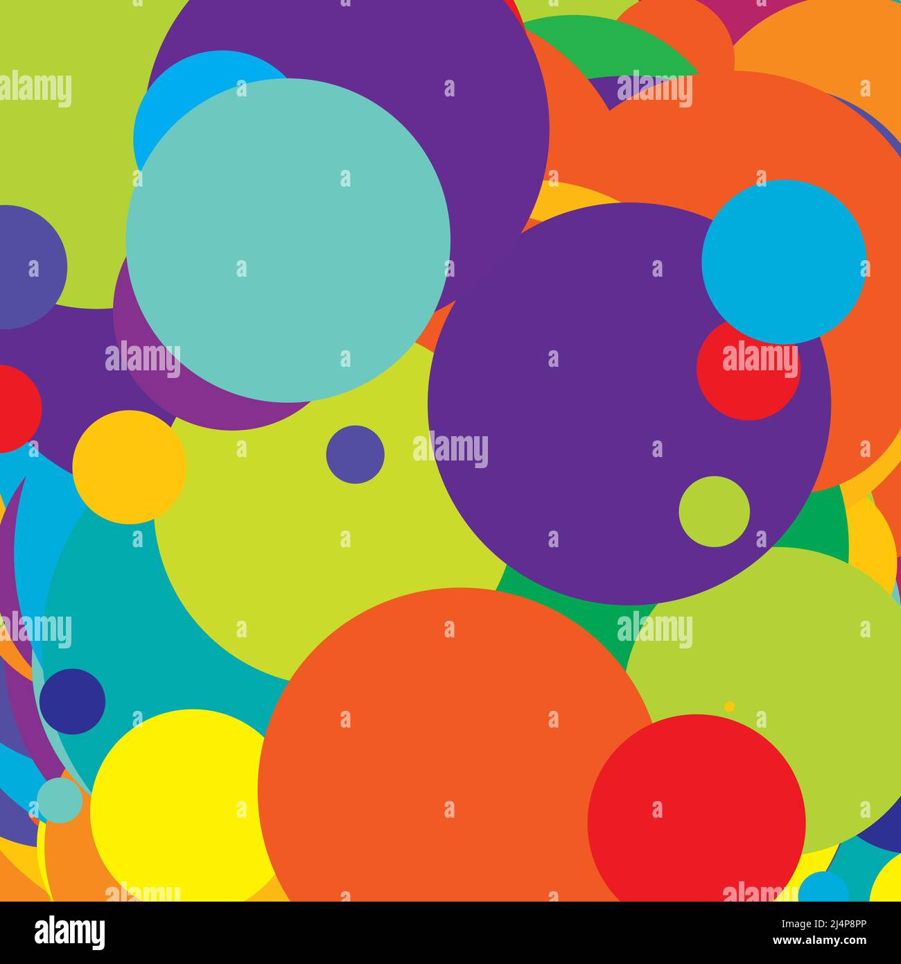 Abstract overlapping circles pattern vector illustraiton. Stock vector ...