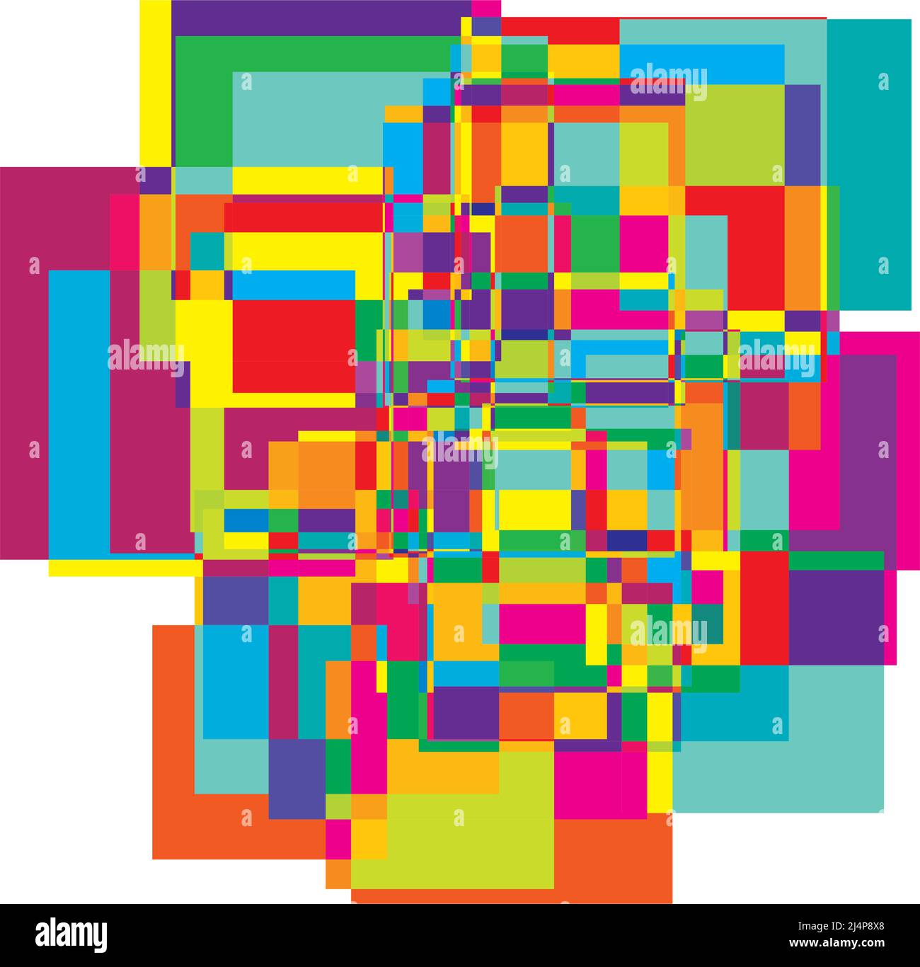 Random rectangles structure vector composition, pattern. Stock vector ...