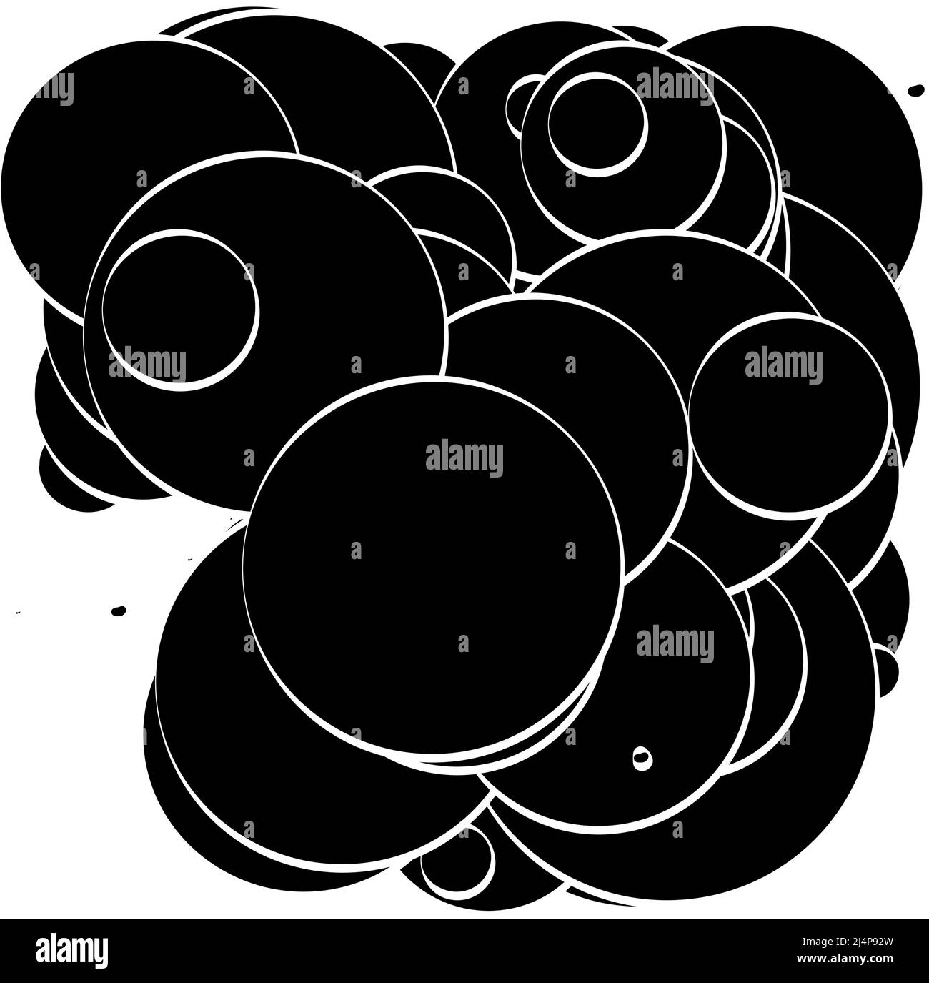 Abstract overlapping circles pattern vector illustraiton. Stock vector ...