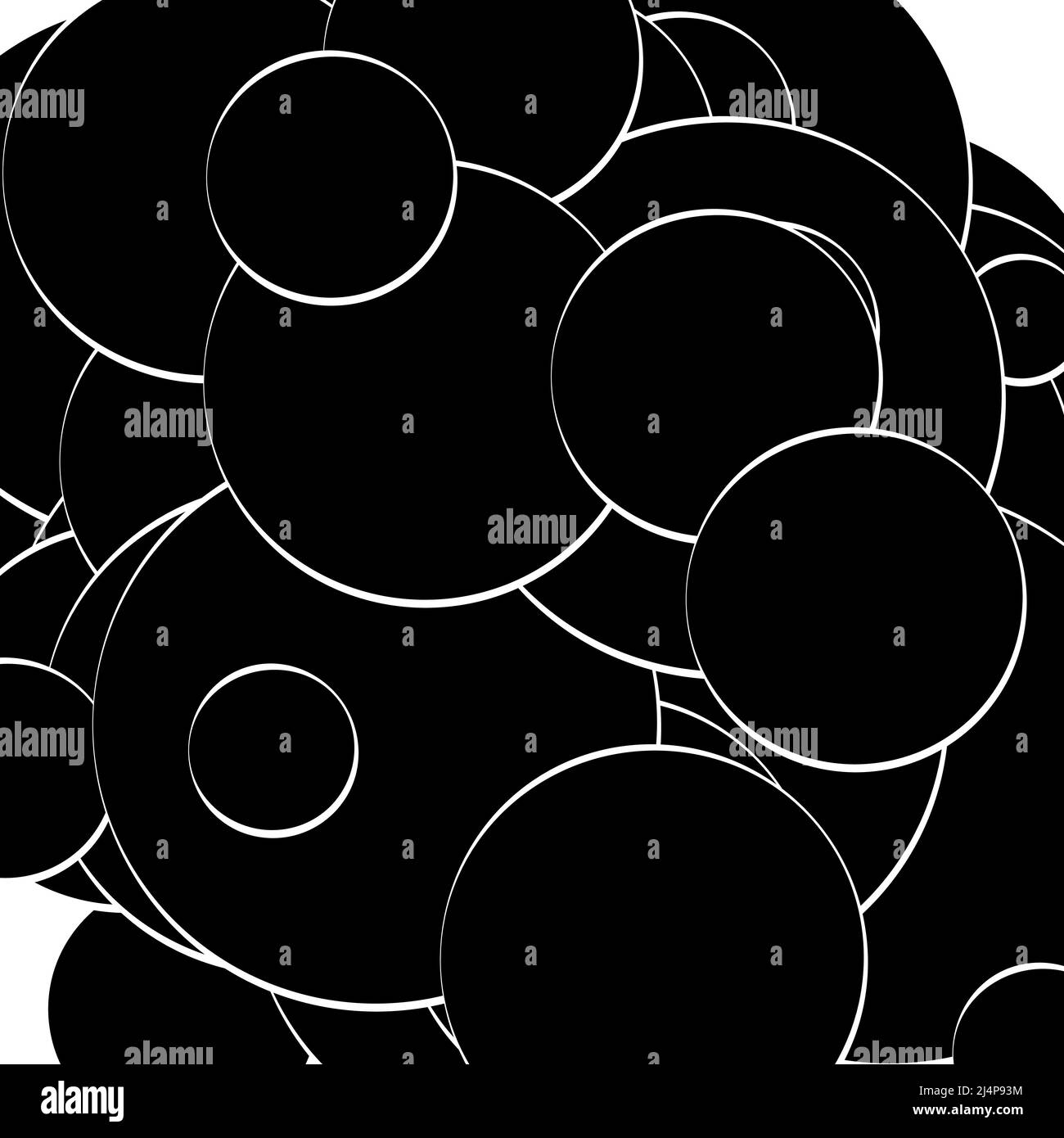 Abstract overlapping circles pattern vector illustraiton. Stock vector ...