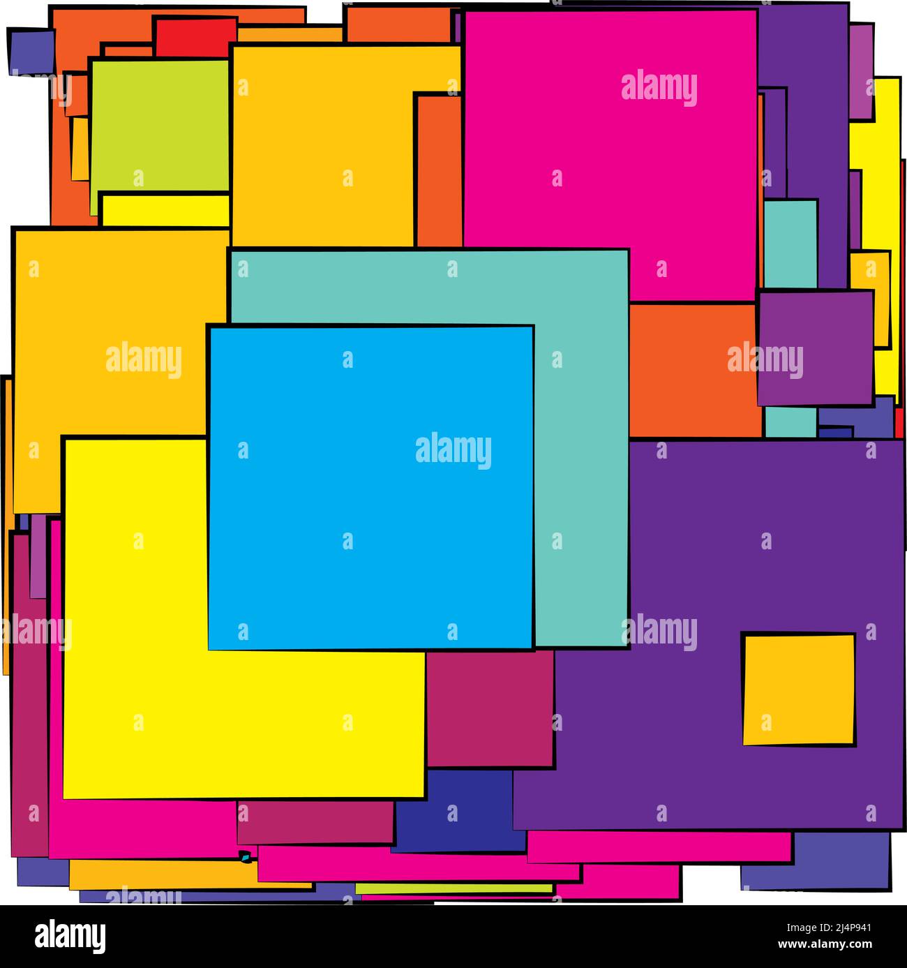 Abstract overlapping squares pattern vector illustraiton. Stock vector ...