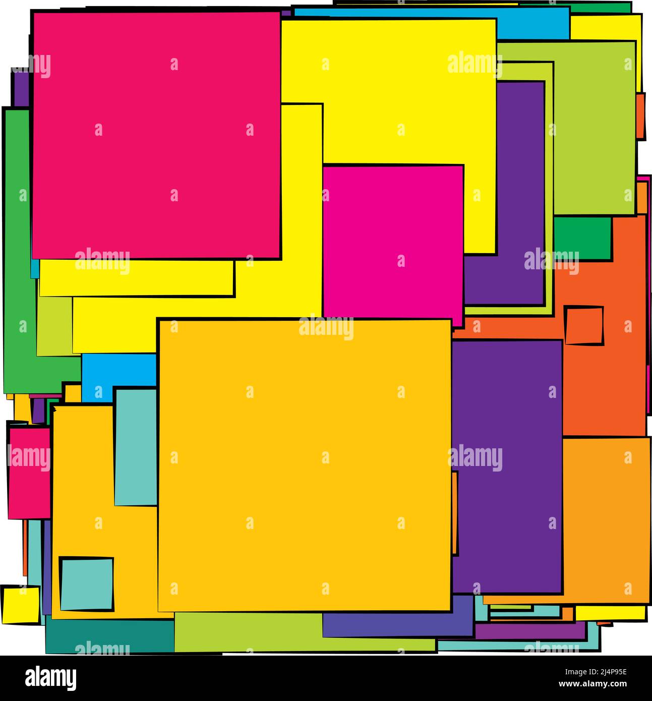 Abstract overlapping squares pattern vector illustraiton. Stock vector ...