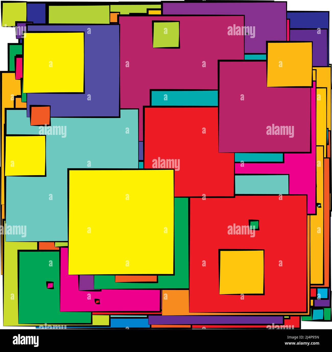 Abstract overlapping squares pattern vector illustraiton. Stock vector ...
