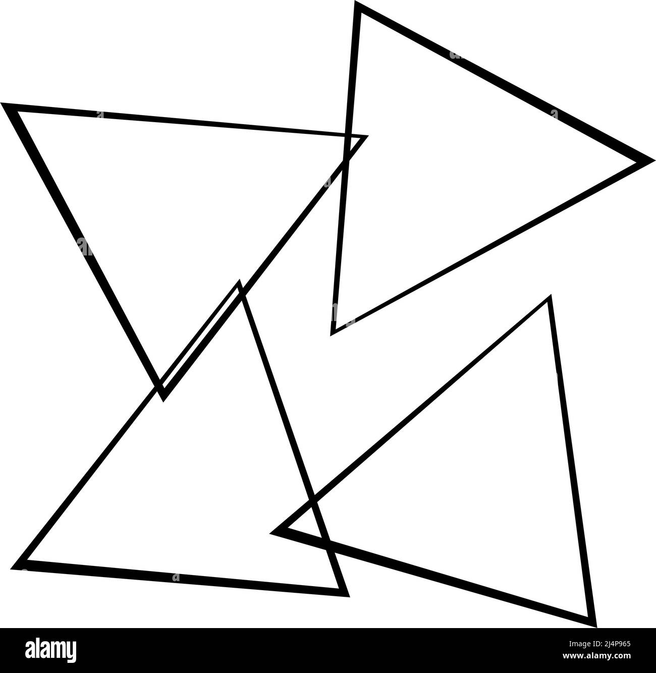 Random Abstract Geometric Vector Element Stock Vector Illustration