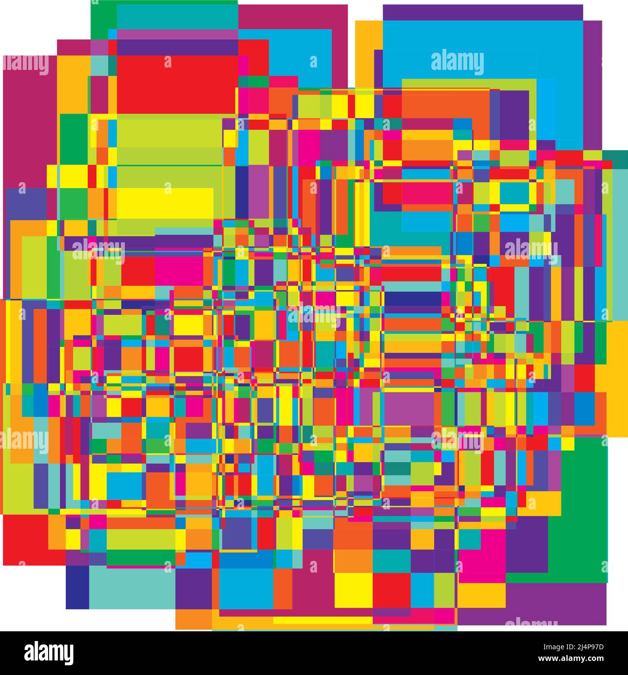 Random rectangles structure vector composition, pattern. Stock vector ...