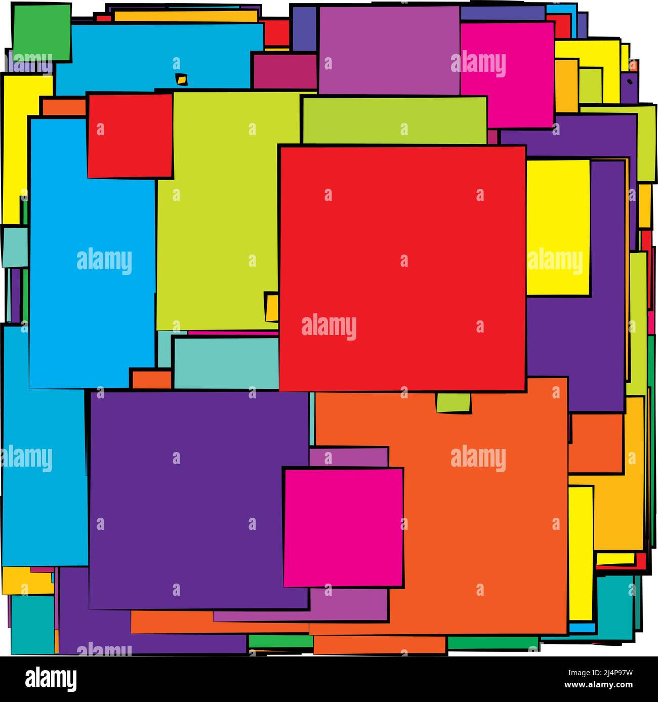 Abstract overlapping squares pattern vector illustraiton. Stock vector ...