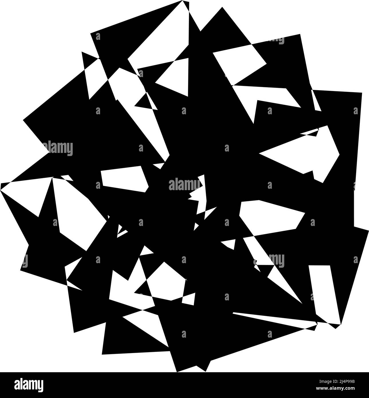 Random Abstract Geometric Vector Element Stock Vector Illustration
