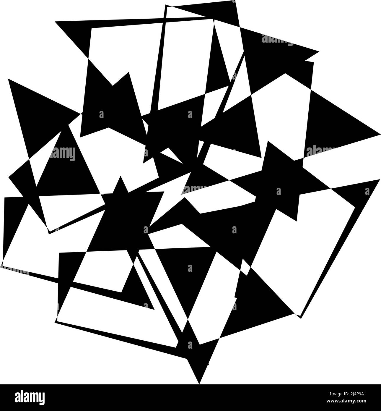 Random abstract geometric vector element. Stock vector illustration ...