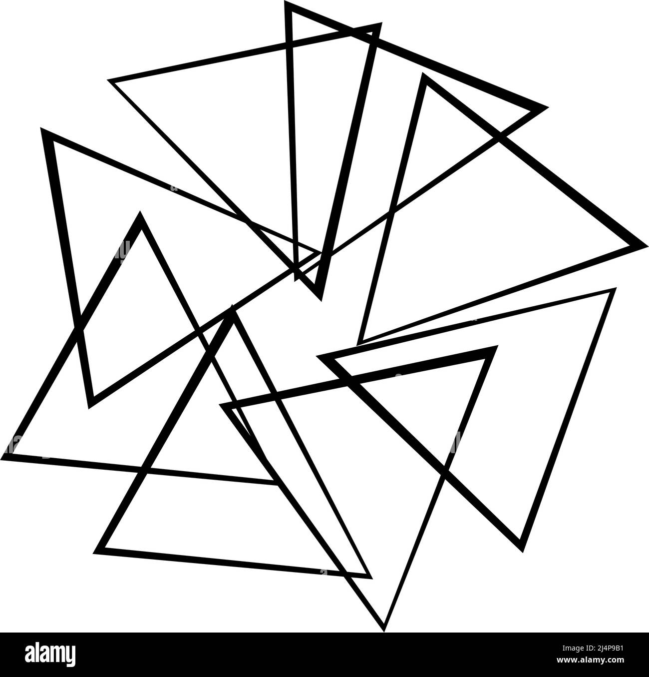 Random abstract geometric vector element. Stock vector illustration ...