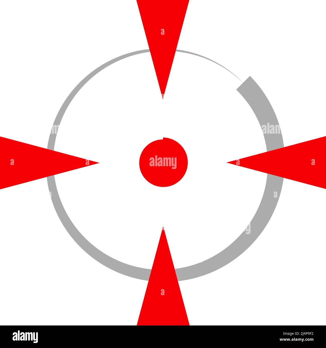 Crosshair, target mark icon vector illustration. Stock vector ...