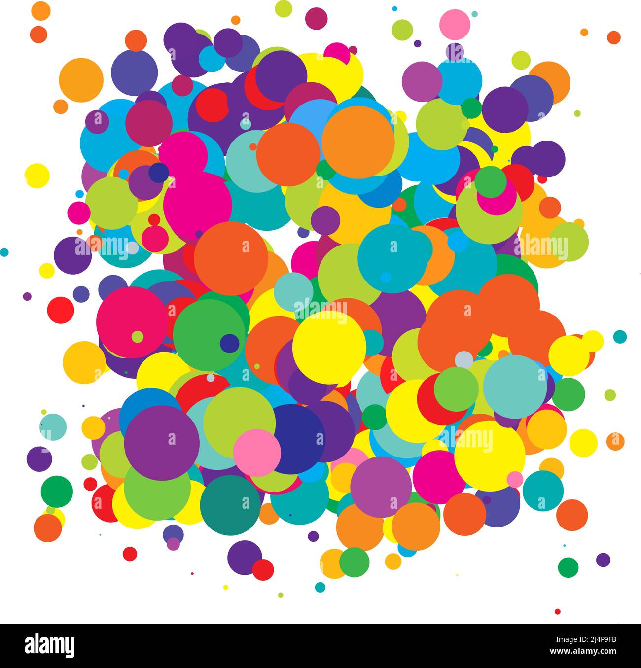 Abstract overlapping circles pattern vector illustraiton. Stock vector ...