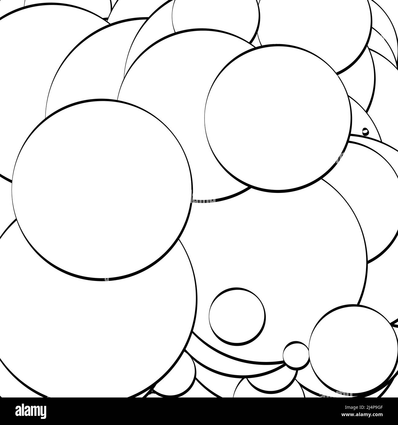 Abstract overlapping circles pattern vector illustraiton. Stock vector illustration, clip-art ...