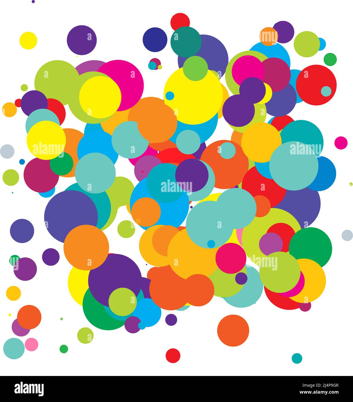 Abstract overlapping circles pattern vector illustraiton. Stock vector ...