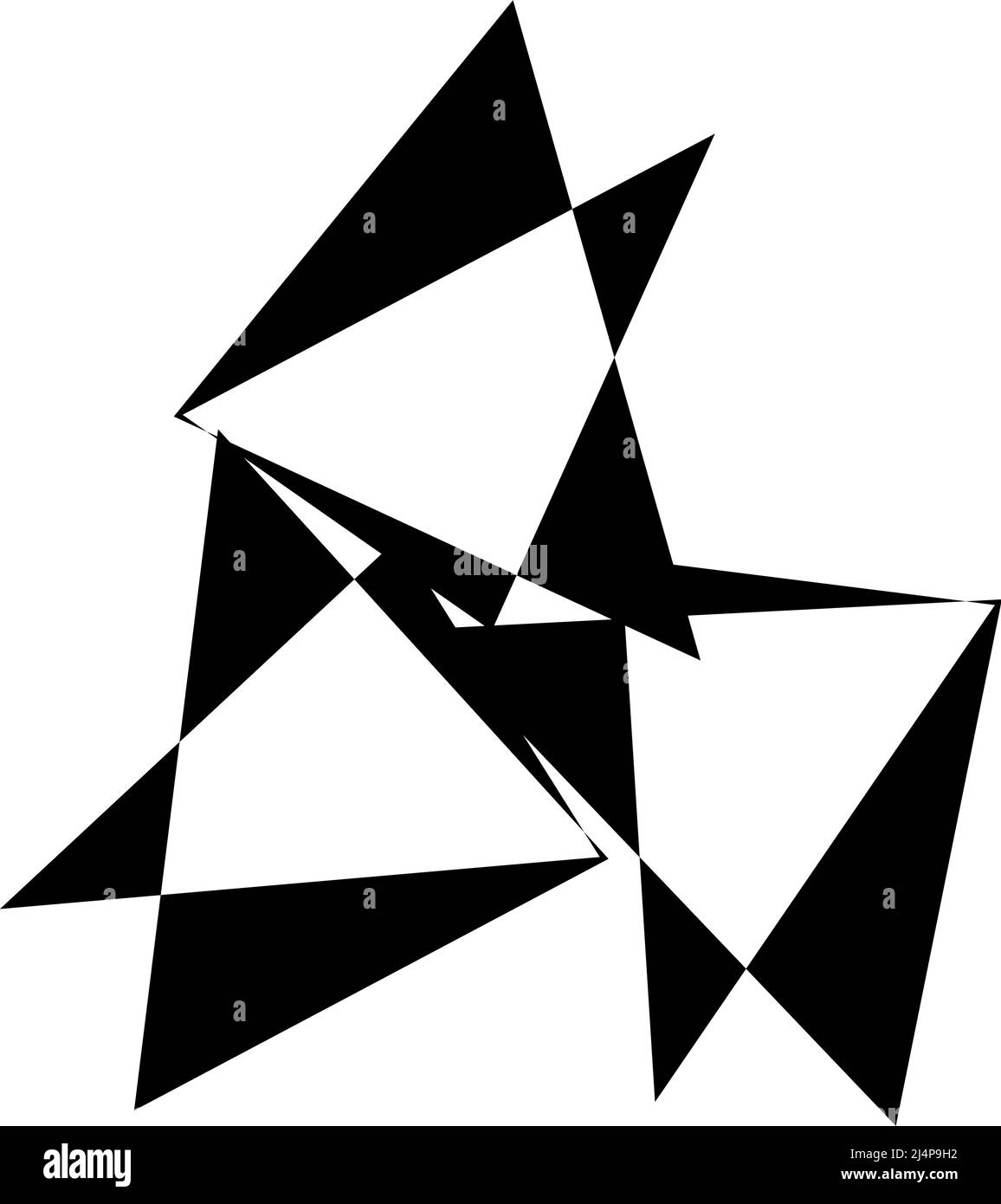 Random Abstract Geometric Vector Element Stock Vector Illustration